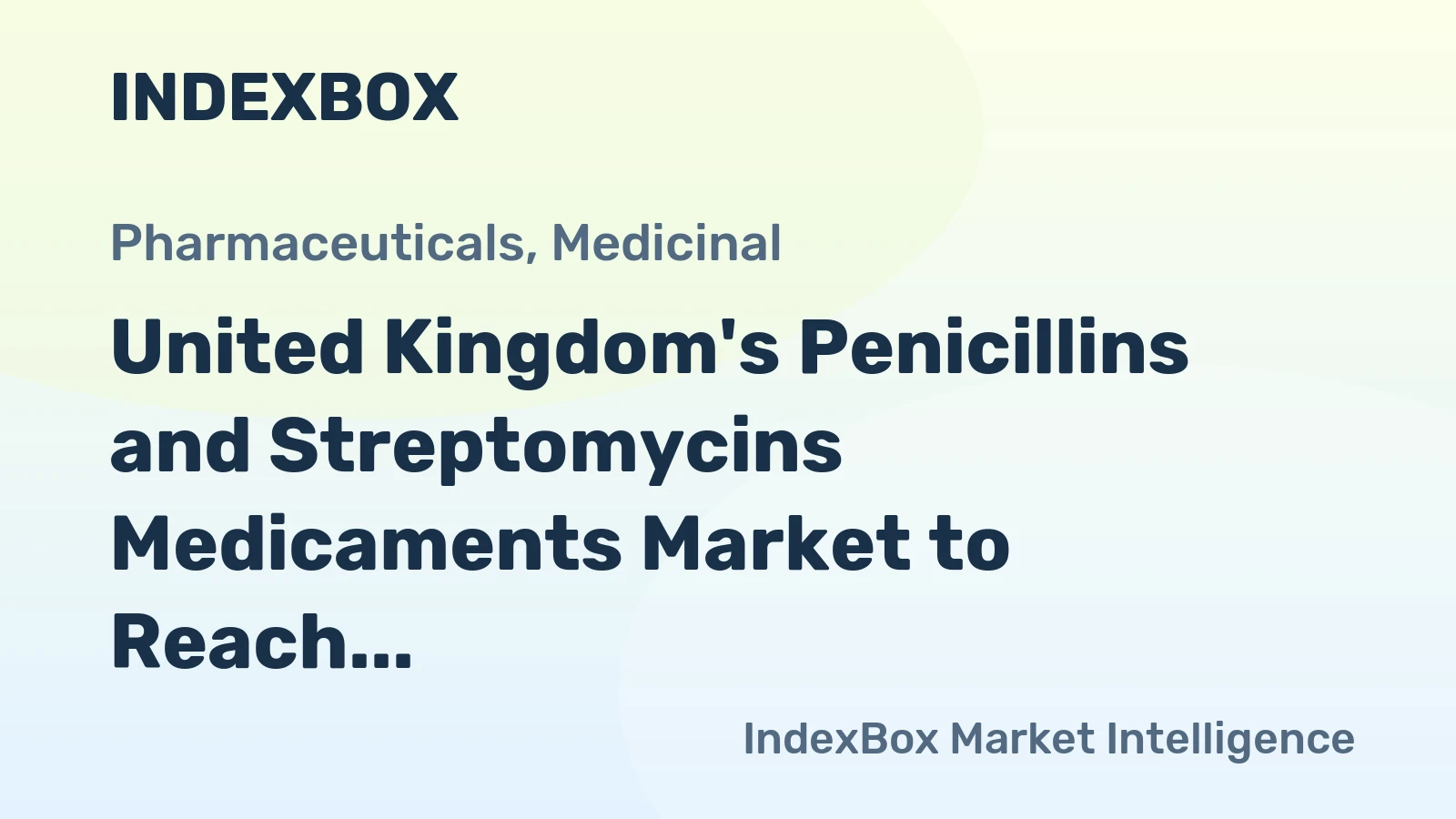 United Kingdom's Penicillins and Streptomycins Medicaments Market to Reach $1.4 Billion and 8.6K Tons by 2035