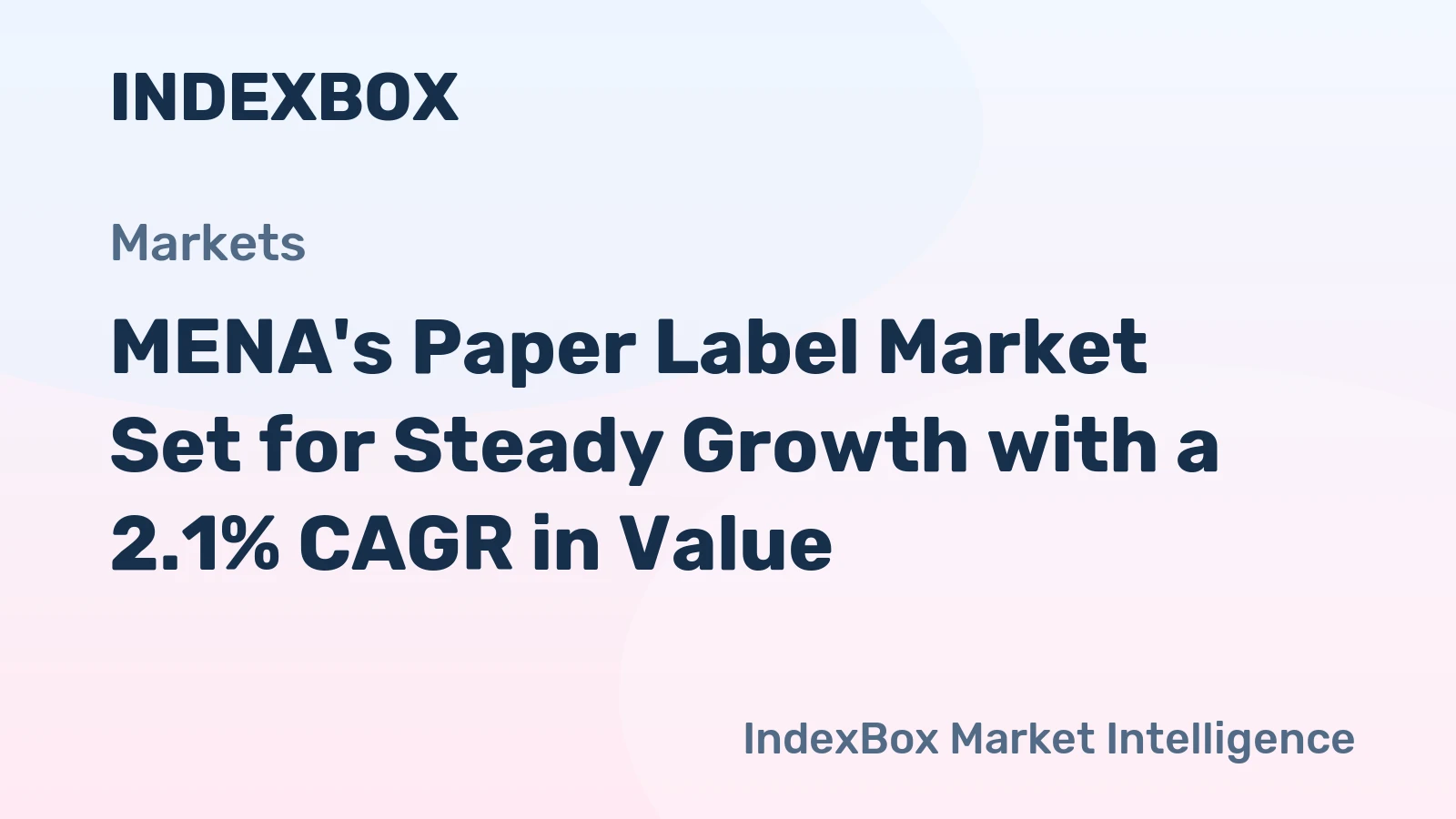 MENA's Paper Label Market Set for Steady Growth with a 2.1% CAGR in Value
