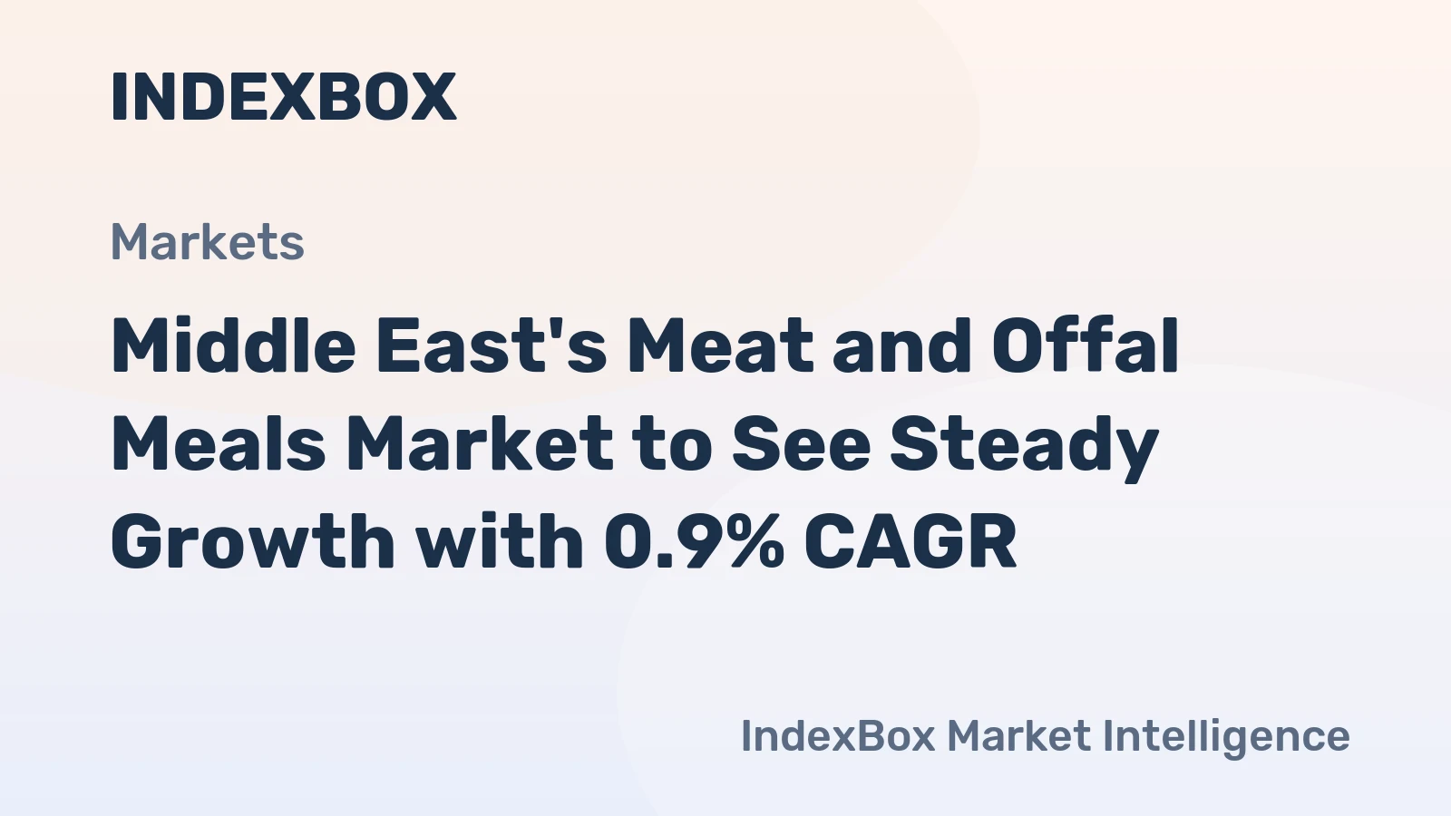 Middle East's Meat and Offal Meals Market to See Steady Growth with 0.9% CAGR