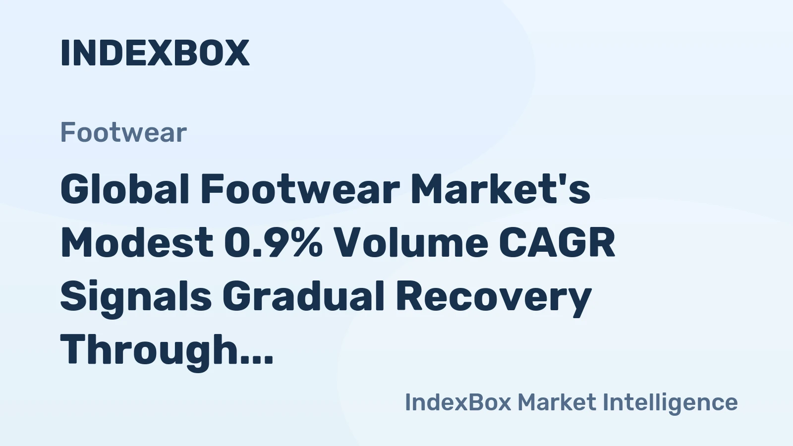 Global Footwear Market's Modest 0.9% Volume CAGR Signals Gradual Recovery Through 2035