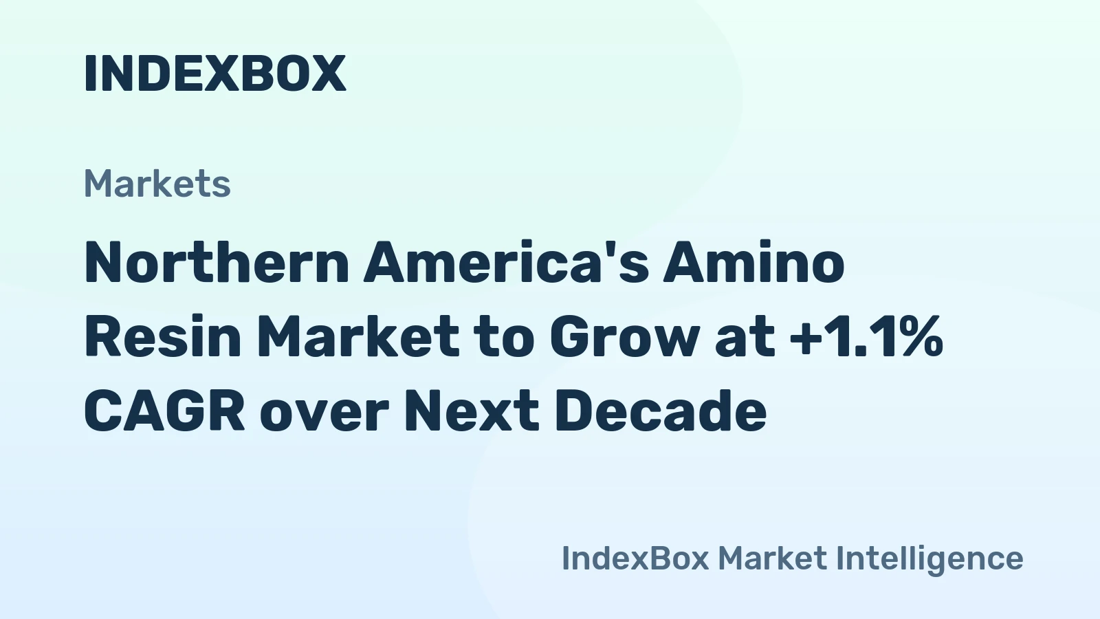 Northern America's Amino Resin Market to Grow at +1.1% CAGR over Next Decade
