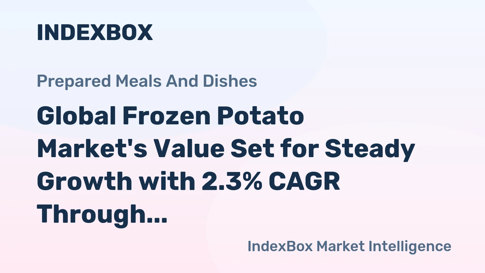 Global Frozen Potato Market's Value Set for Steady Growth with 2.3% CAGR Through 2035