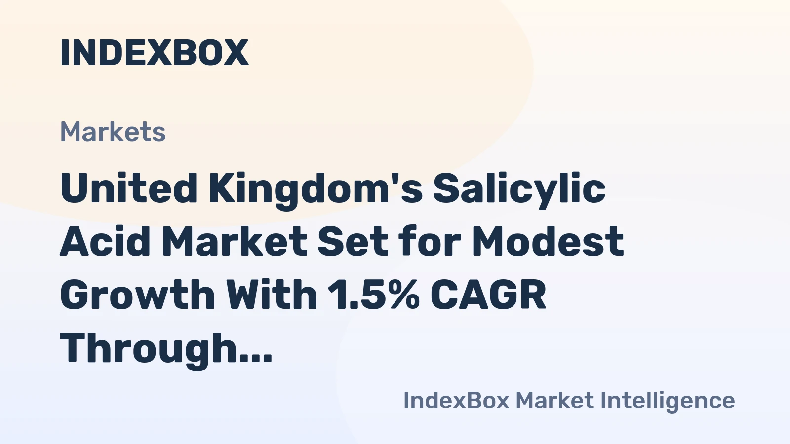 United Kingdom's Salicylic Acid Market Set for Modest Growth With 1.5% CAGR Through 2035