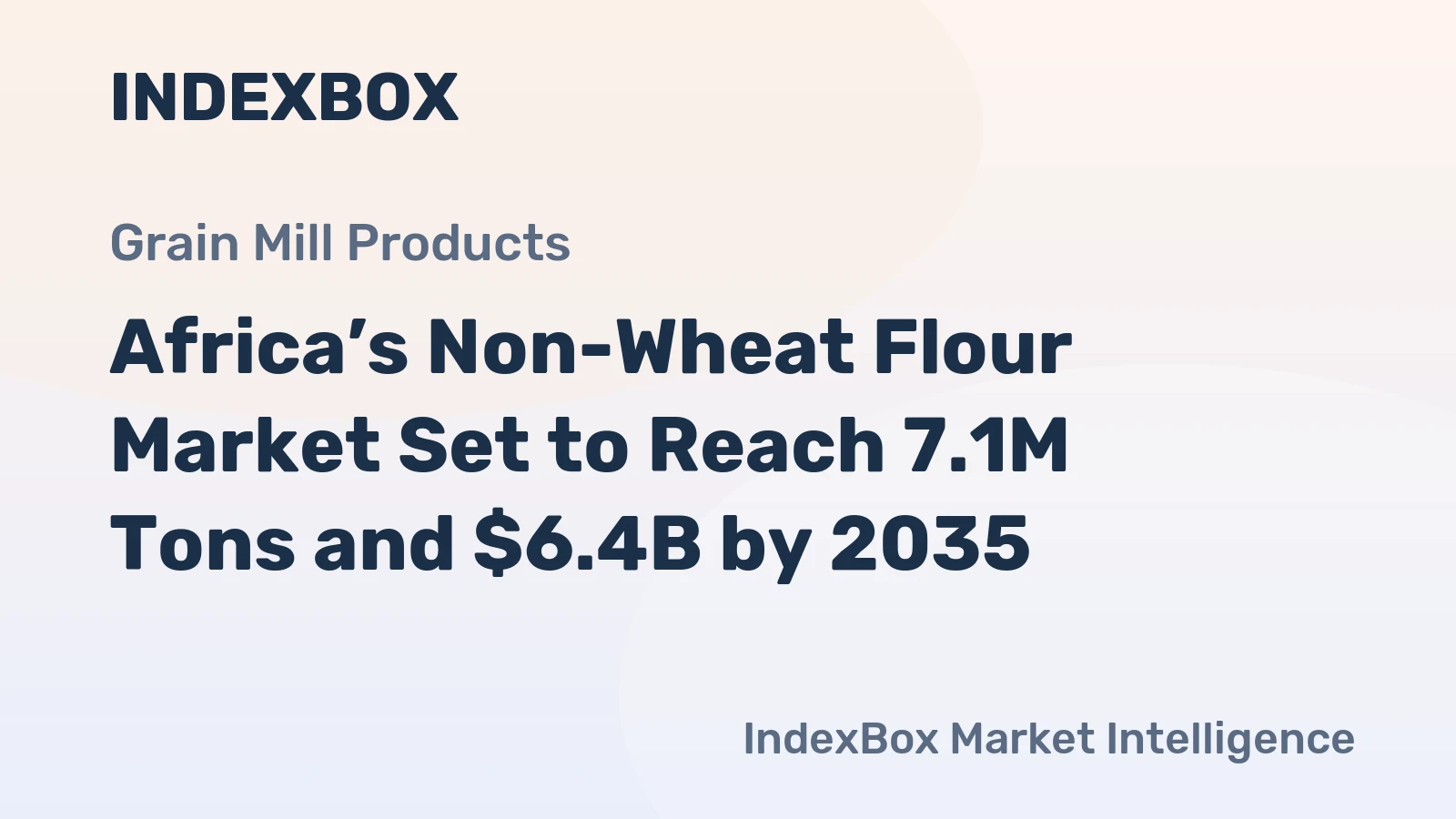 Africa’s Non-Wheat Flour Market Set to Reach 7.1M Tons and $6.4B by 2035
