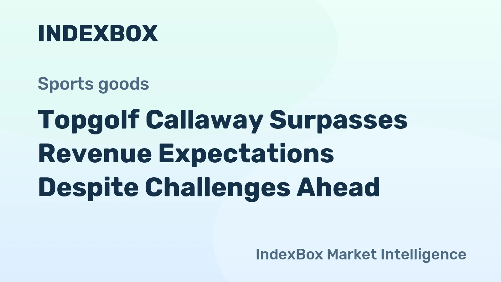 Topgolf Callaway Surpasses Revenue Expectations Despite Challenges Ahead