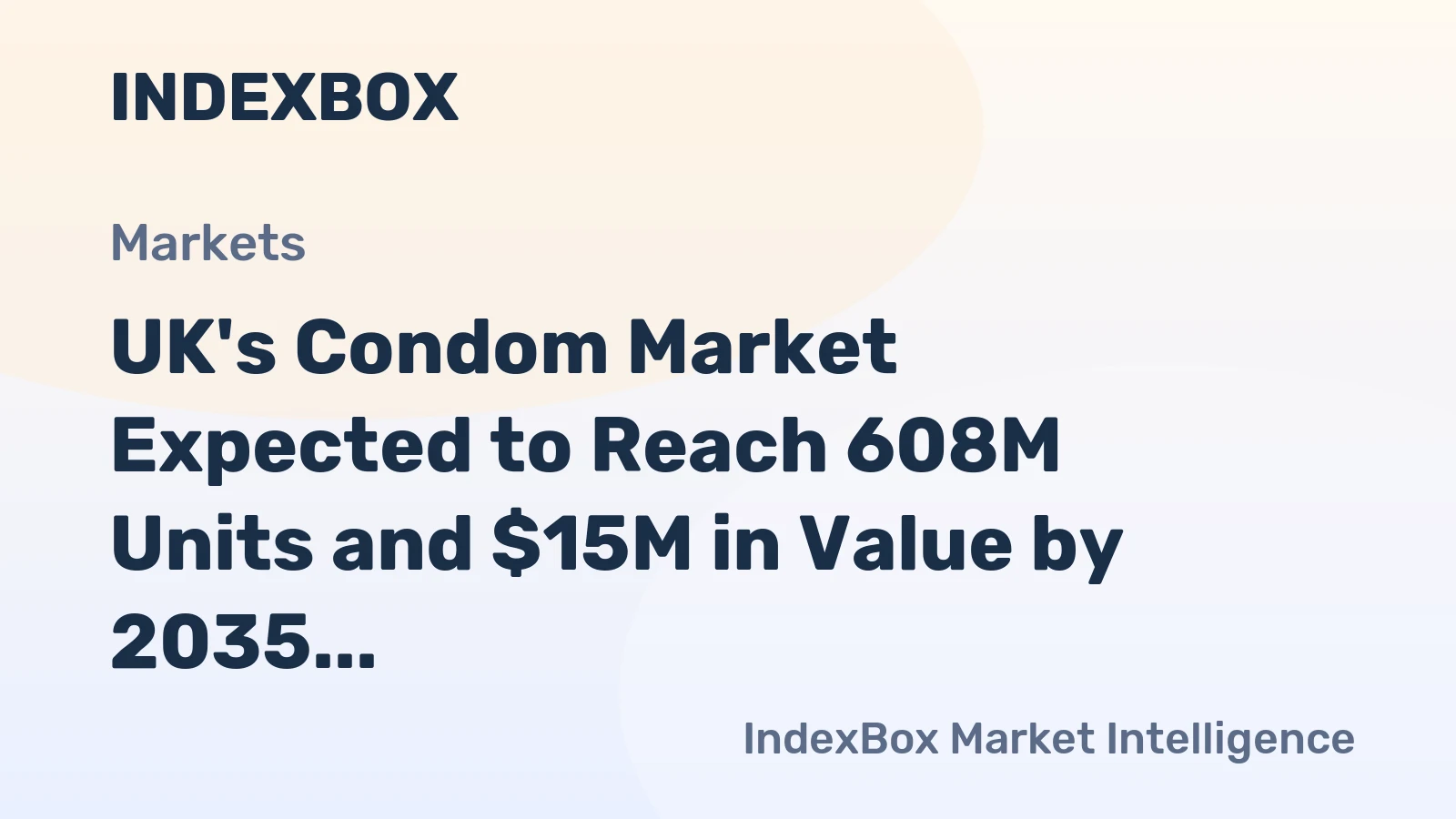UK's Condom Market Expected to Reach 608M Units and $15M in Value by 2035