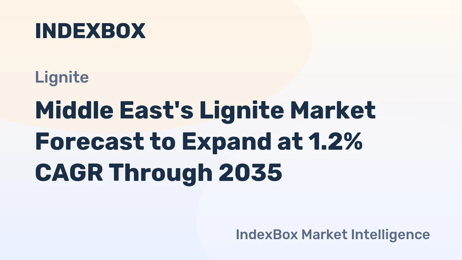 Middle East's Lignite Market Forecast to Expand at 1.2% CAGR Through 2035