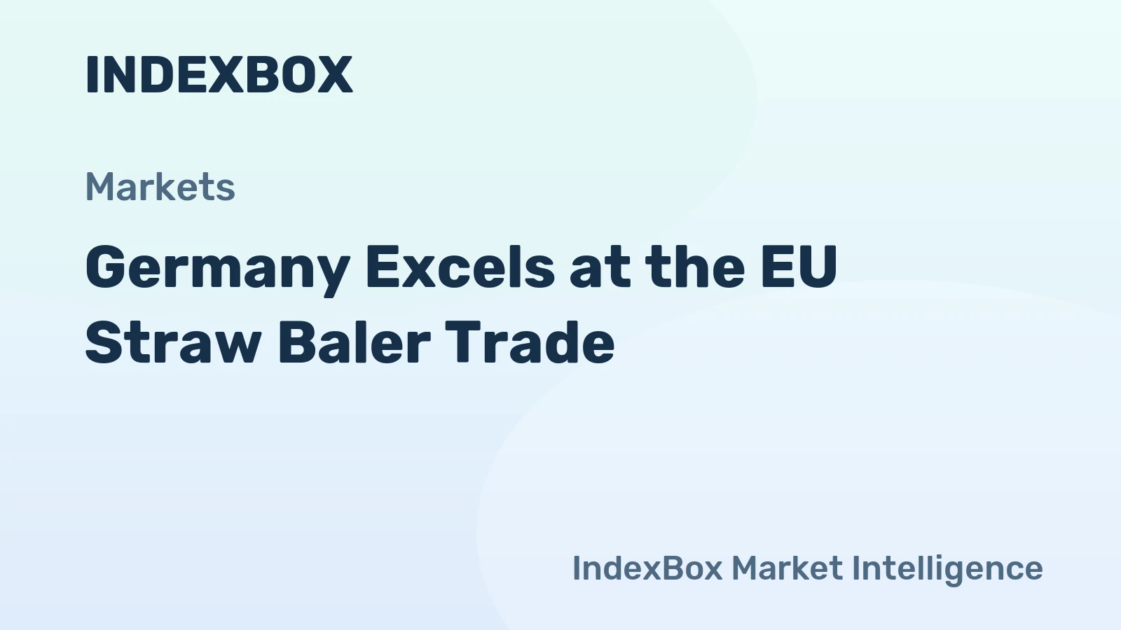 Germany Excels at the EU Straw Baler Trade