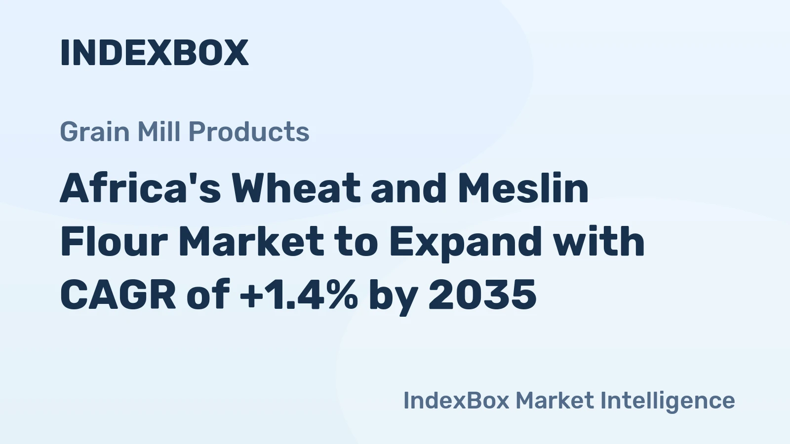 Africa's Wheat and Meslin Flour Market to Expand with CAGR of +1.4% by 2035
