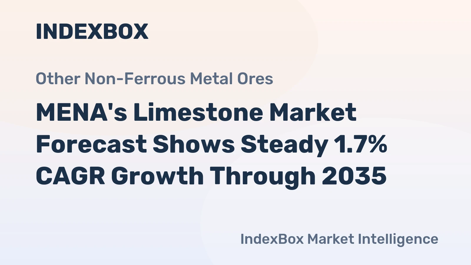 MENA's Limestone Market Forecast Shows Steady 1.7% CAGR Growth Through 2035