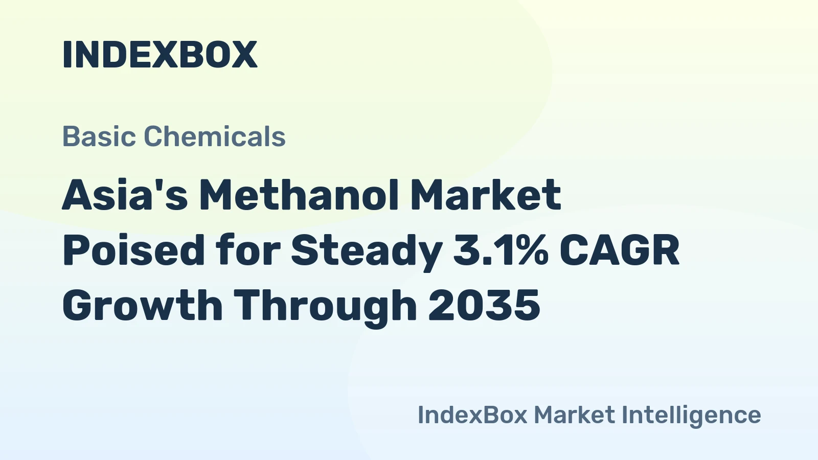 Asia's Methanol Market Poised for Steady 3.1% CAGR Growth Through 2035