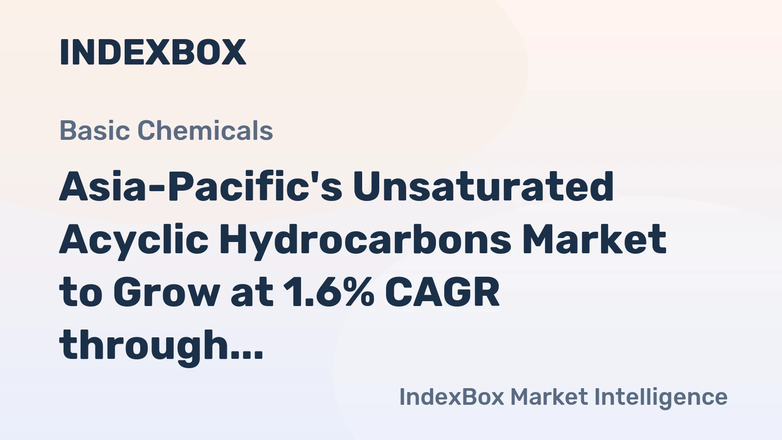 Asia-Pacific's Unsaturated Acyclic Hydrocarbons Market to Grow at 1.6% CAGR through 2035