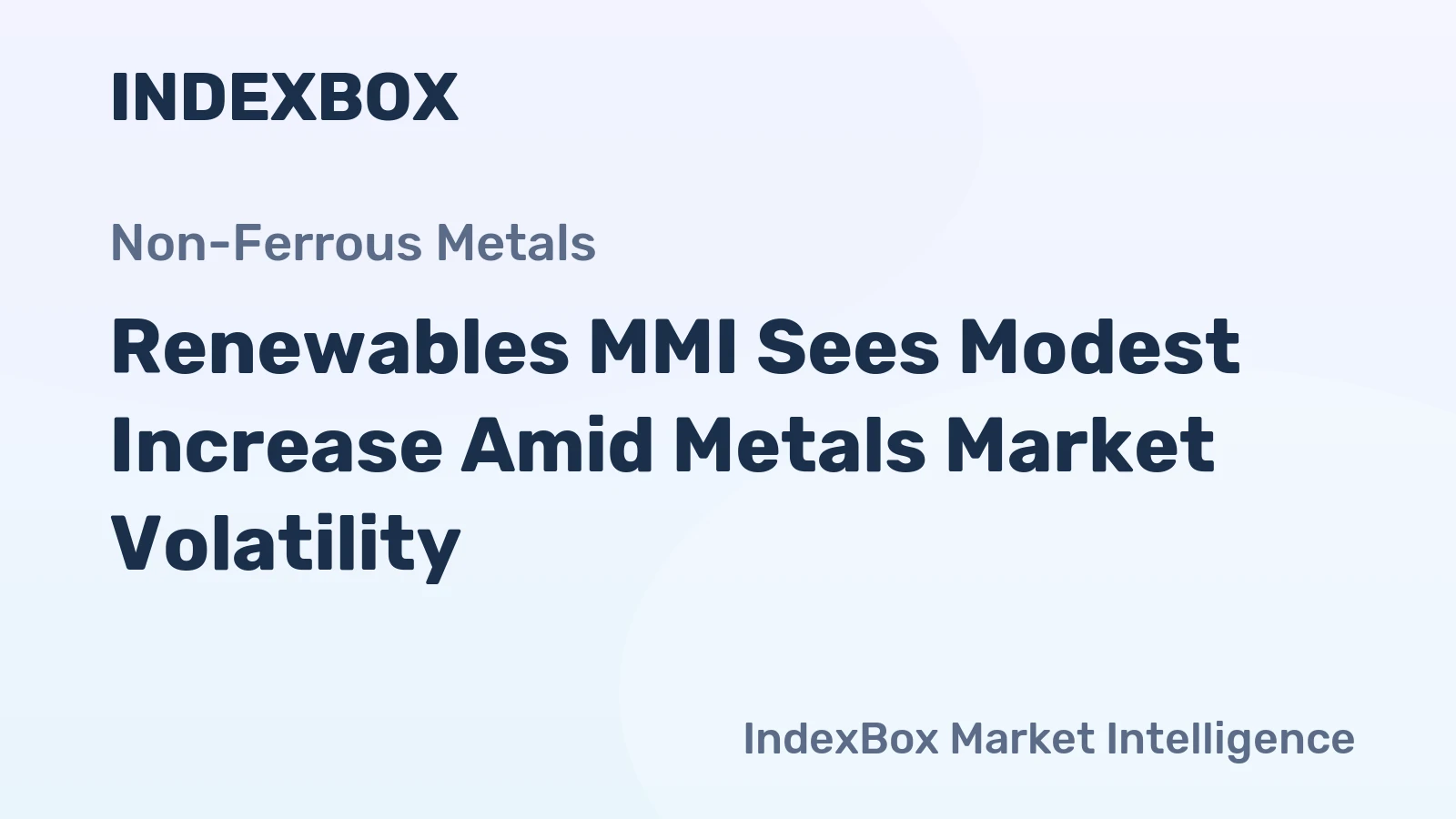 Renewables MMI Sees Modest Increase Amid Metals Market Volatility