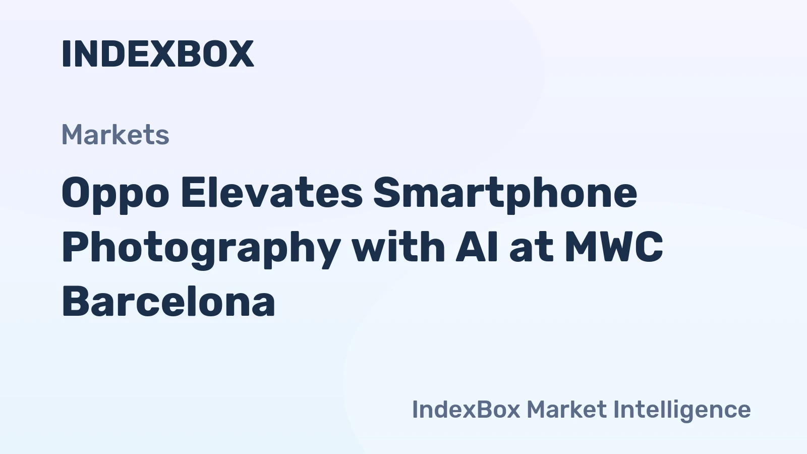 Oppo Elevates Smartphone Photography with AI at MWC Barcelona