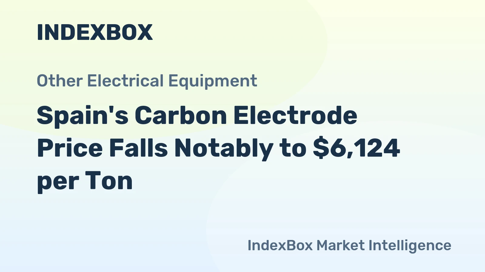 Spain's Carbon Electrode Price Falls Notably to $6,124 per Ton