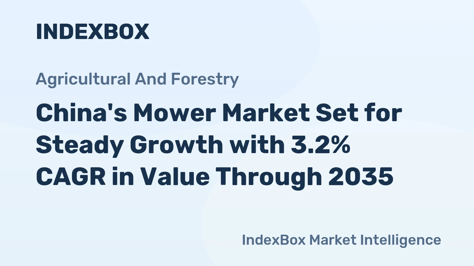 China's Mower Market Set for Steady Growth with 3.2% CAGR in Value Through 2035