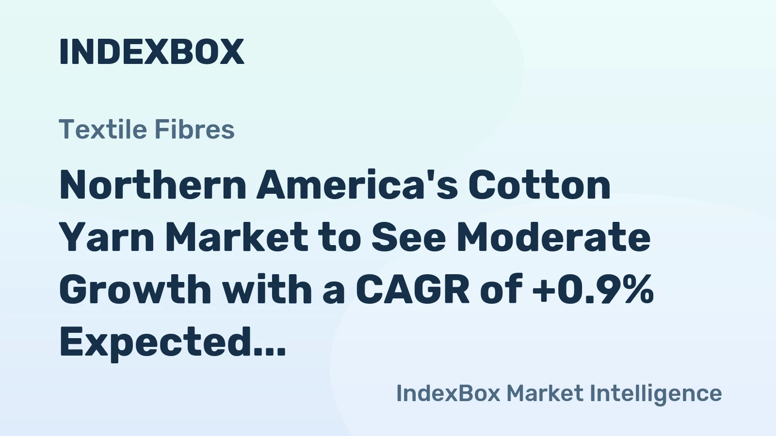 Northern America's Cotton Yarn Market to See Moderate Growth with a CAGR of +0.9% Expected