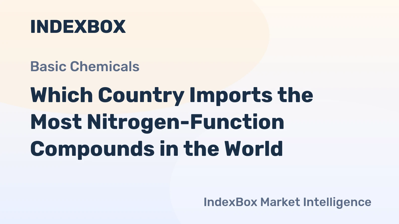Which Country Imports the Most Nitrogen-Function Compounds in the World?