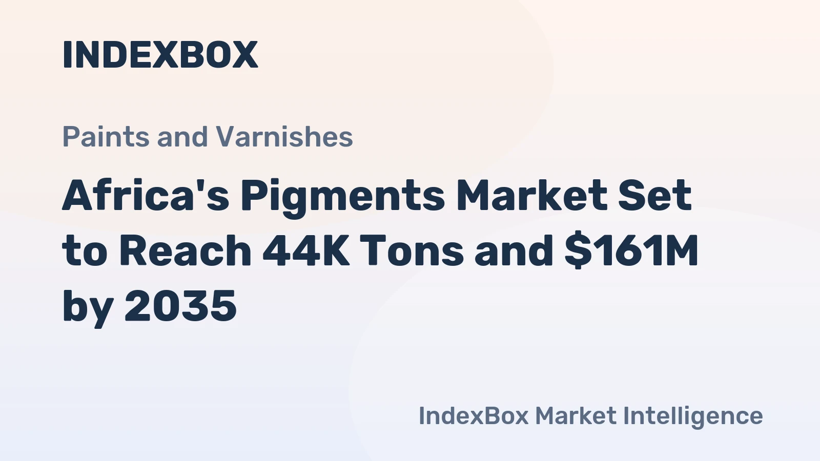 Africa's Pigments Market Set to Reach 44K Tons and $161M by 2035