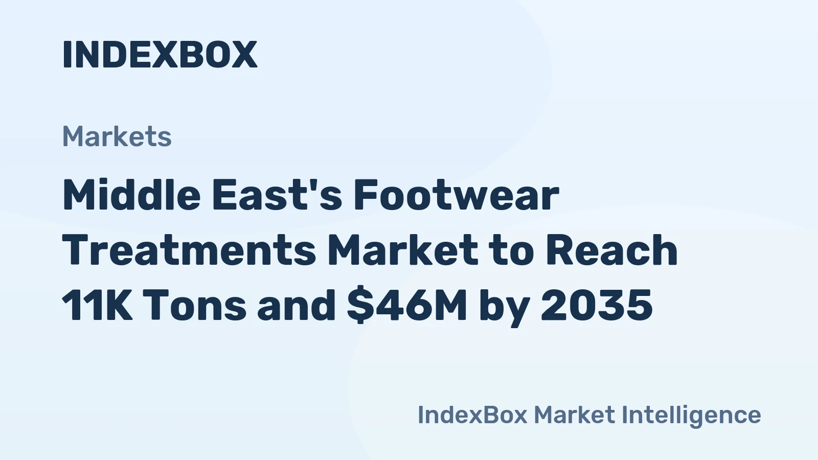 Middle East's Footwear Treatments Market to Reach 11K Tons and $46M by 2035