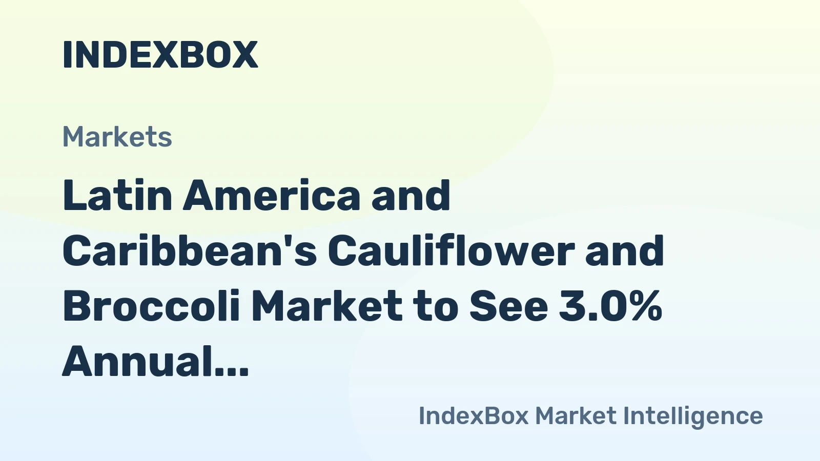 Latin America and Caribbean's Cauliflower and Broccoli Market to See 3.0% Annual Growth Through 2035