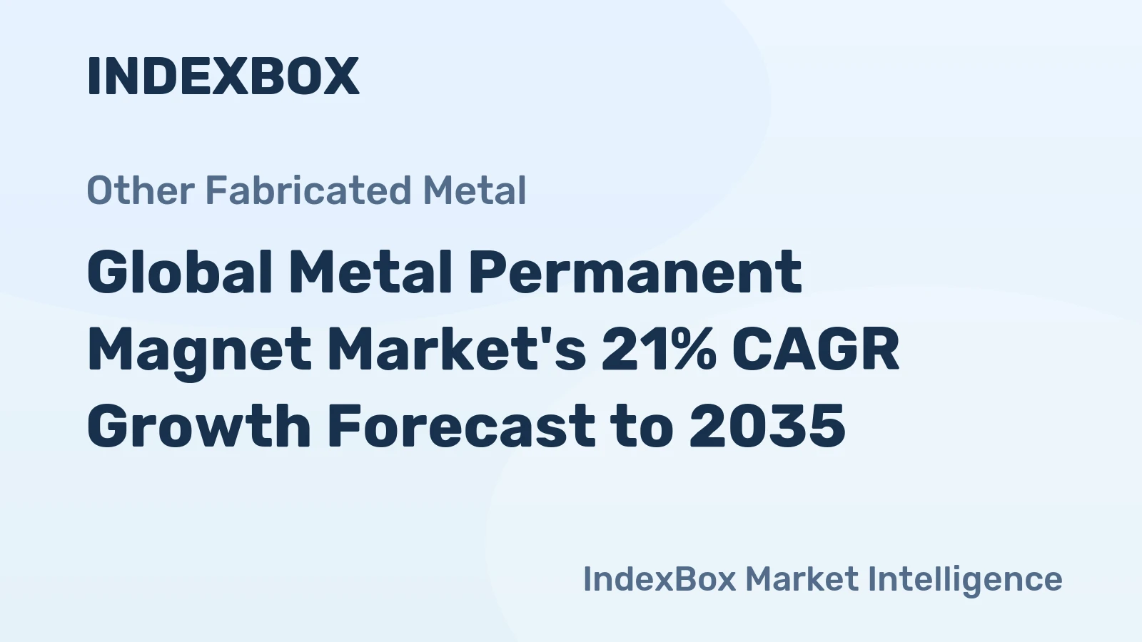 Global Metal Permanent Magnet Market's 21% CAGR Growth Forecast to 2035