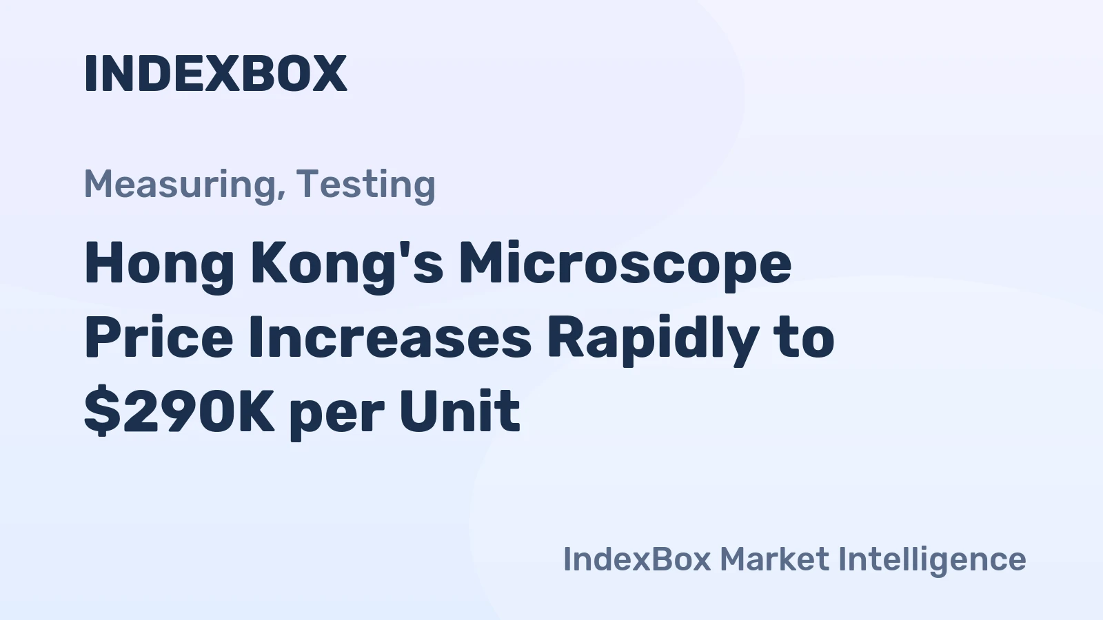 Hong Kong's Microscope Price Increases Rapidly to $290K per Unit