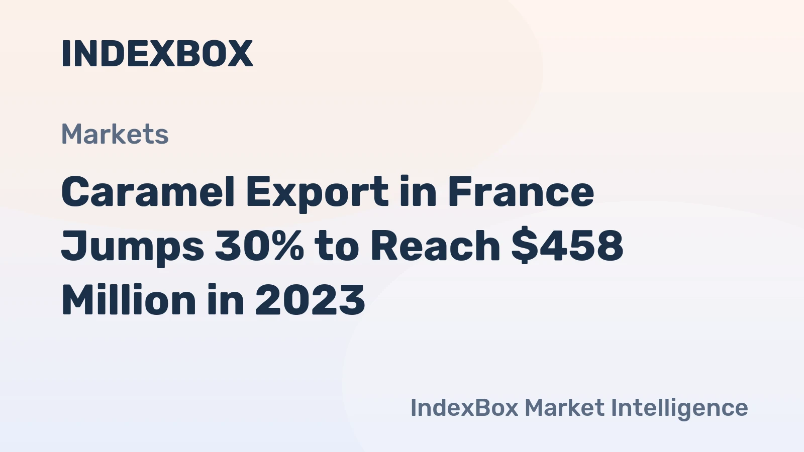 Caramel Export in France Jumps 30% to Reach $458 Million in 2023