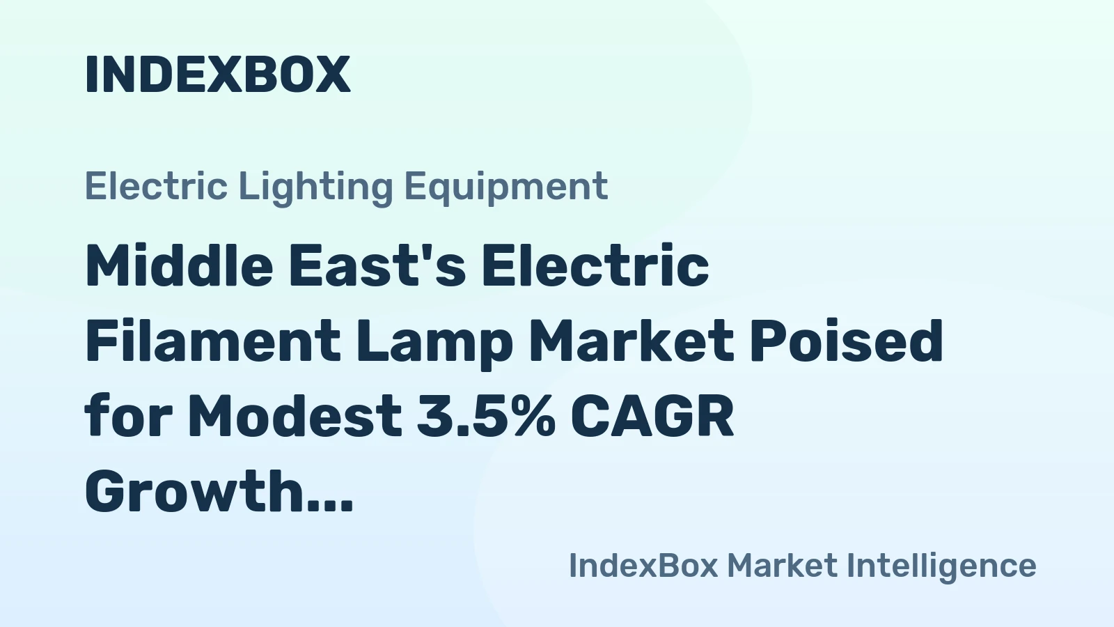 Middle East's Electric Filament Lamp Market Poised for Modest 3.5% CAGR Growth Through 2035
