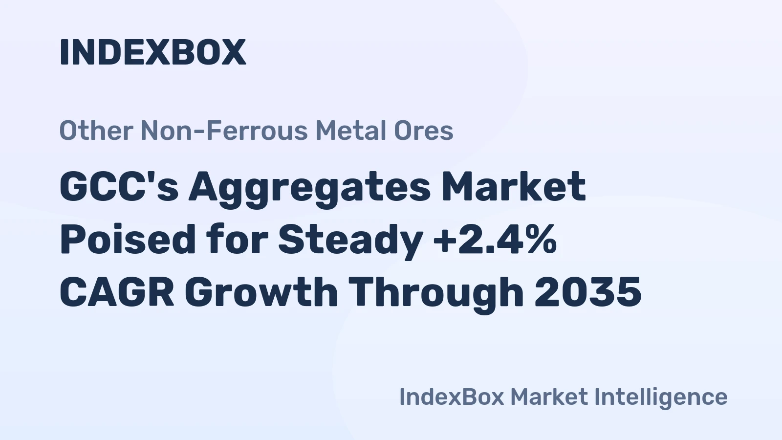 GCC's Aggregates Market Poised for Steady +2.4% CAGR Growth Through 2035