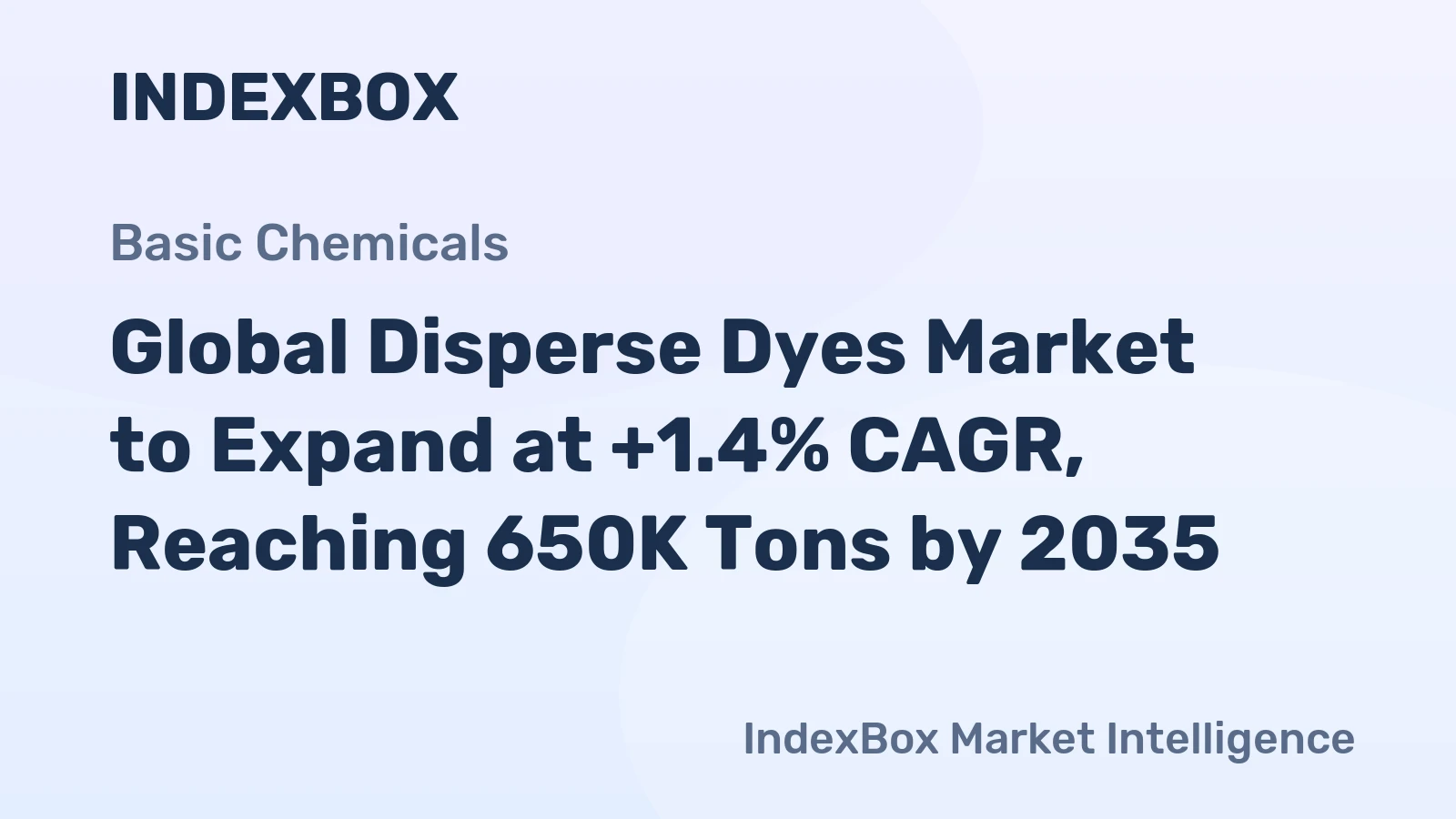 Global Disperse Dyes Market to Expand at +1.4% CAGR, Reaching 650K Tons by 2035