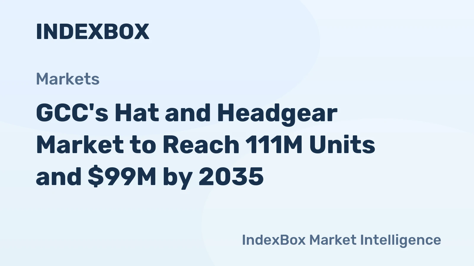 GCC's Hat and Headgear Market to Reach 111M Units and $99M by 2035