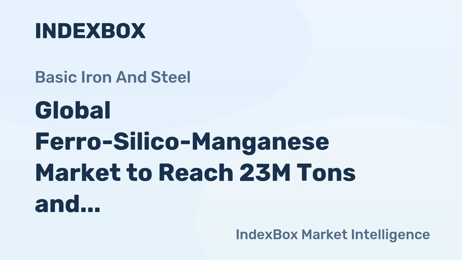 Global Ferro-Silico-Manganese Market to Reach 23M Tons and $30.5B by 2035