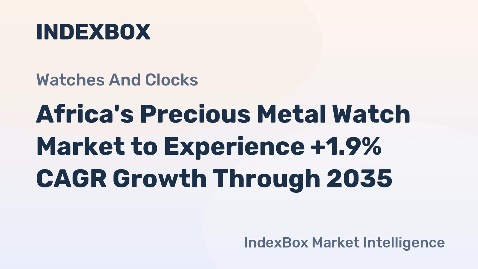 Africa's Precious Metal Watch Market to Experience +1.9% CAGR Growth Through 2035