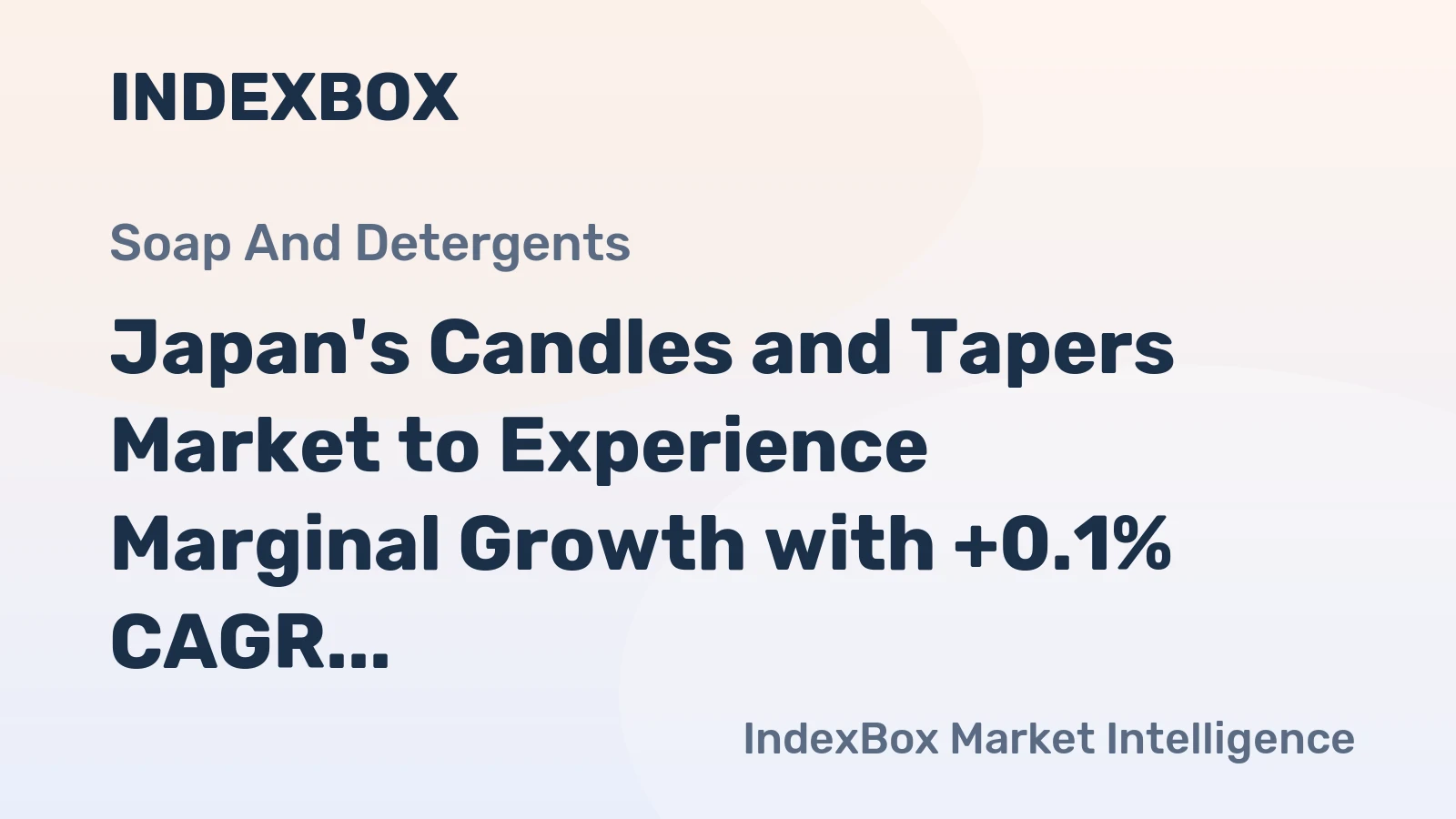 Japan's Candles and Tapers Market to Experience Marginal Growth with +0.1% CAGR from 2024-2035