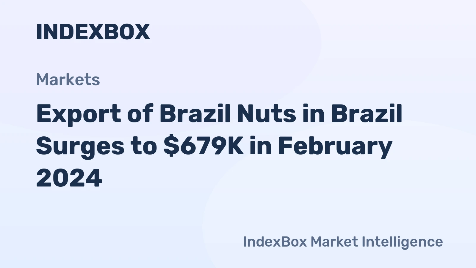 Export of Brazil Nuts in Brazil Surges to $679K in February 2024