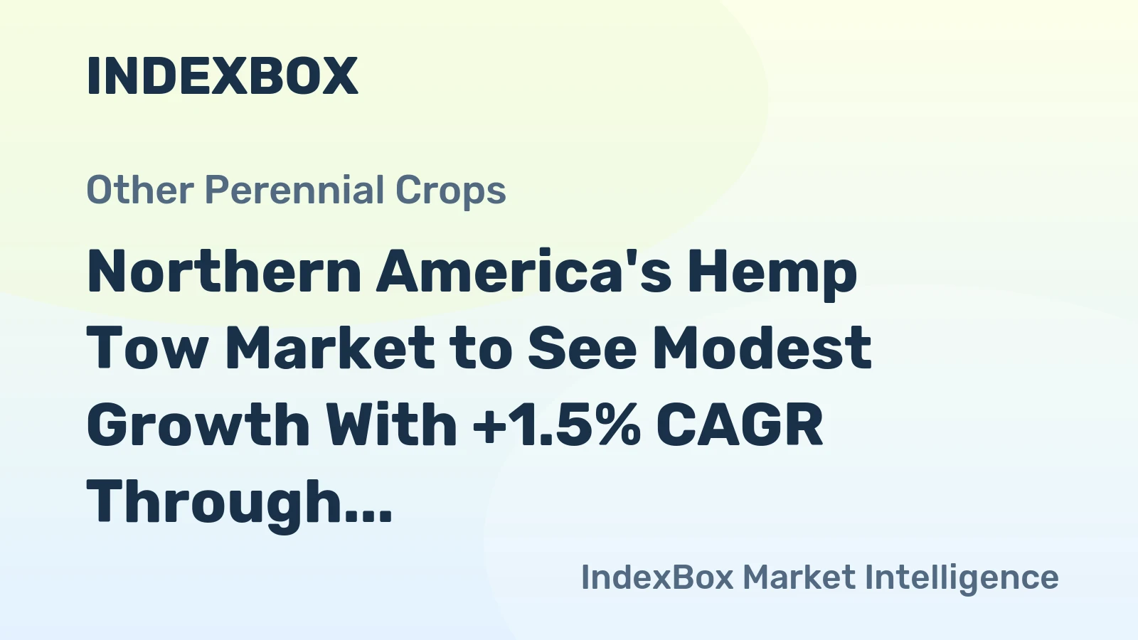 Northern America's Hemp Tow Market to See Modest Growth With +1.5% CAGR Through 2035