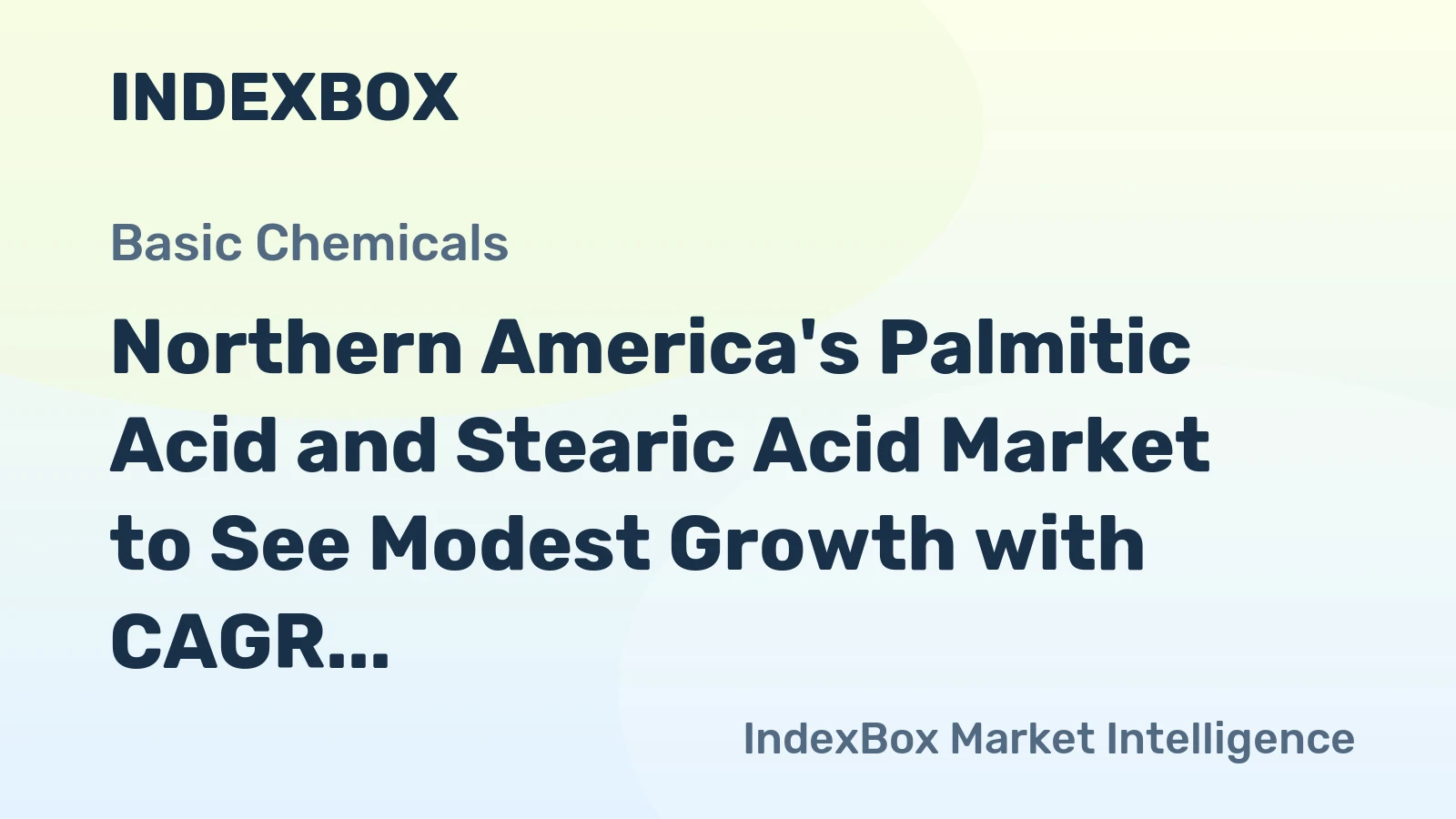 Northern America's Palmitic Acid and Stearic Acid Market to See Modest Growth with CAGR of +0.3% through 2035