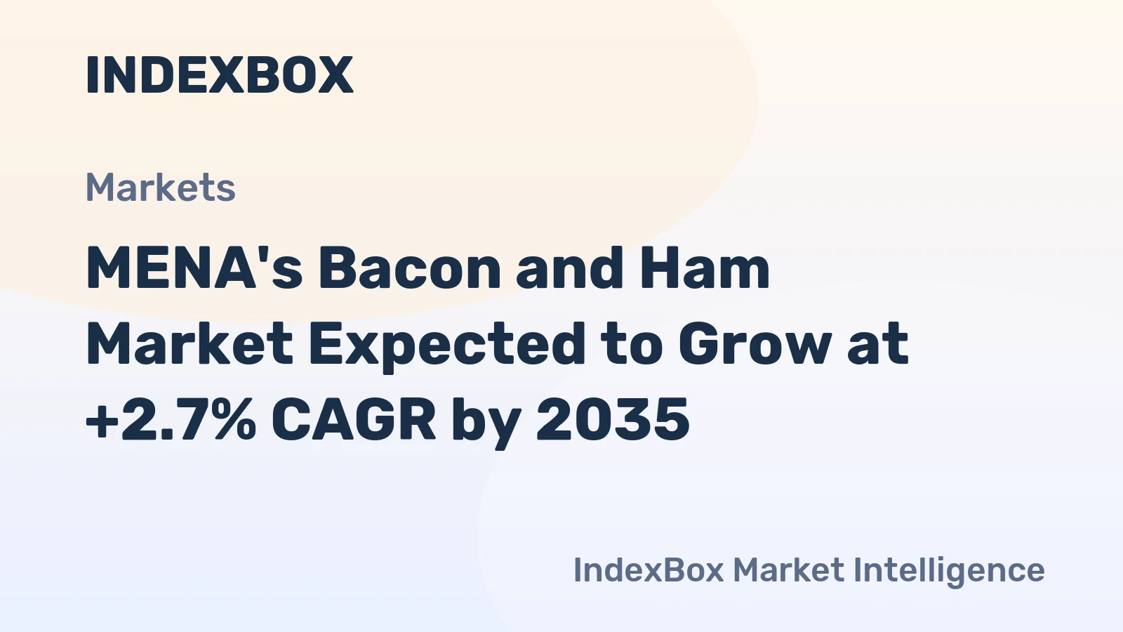 MENA's Bacon and Ham Market Expected to Grow at +2.7% CAGR by 2035