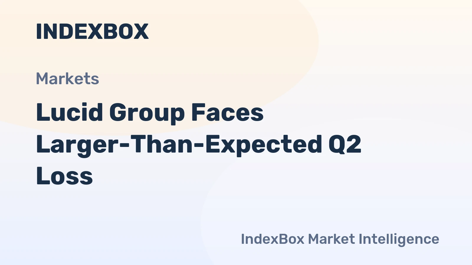 Lucid Group Faces Larger-Than-Expected Q2 Loss