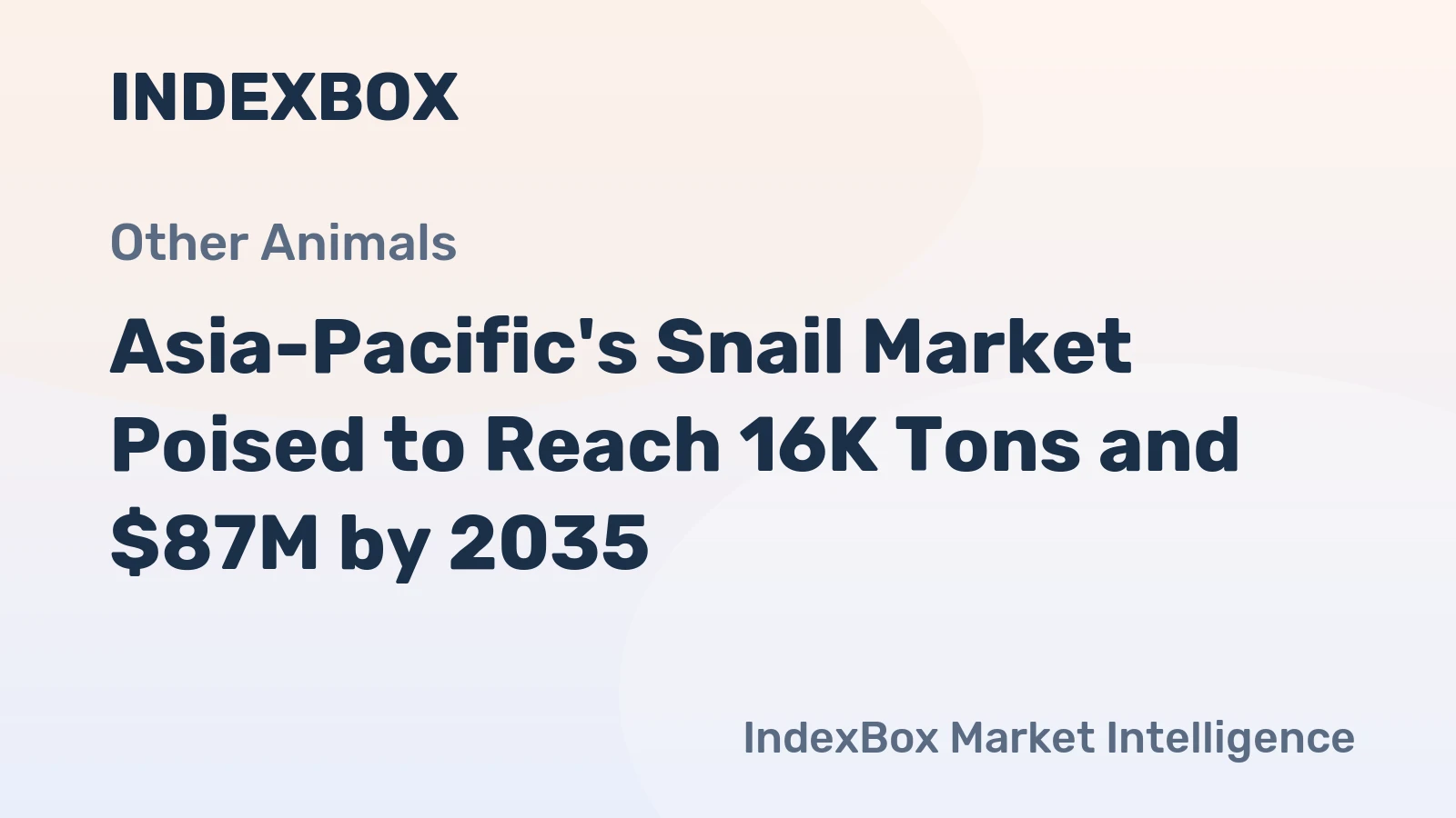 Asia-Pacific's Snail Market Poised to Reach 16K Tons and $87M by 2035