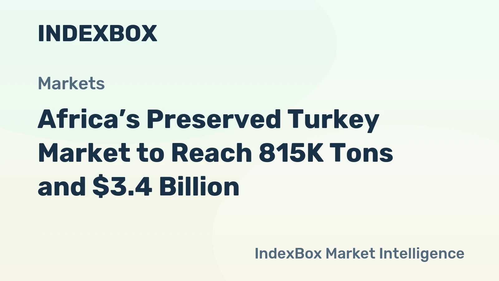 Africa’s Preserved Turkey Market to Reach 815K Tons and $3.4 Billion