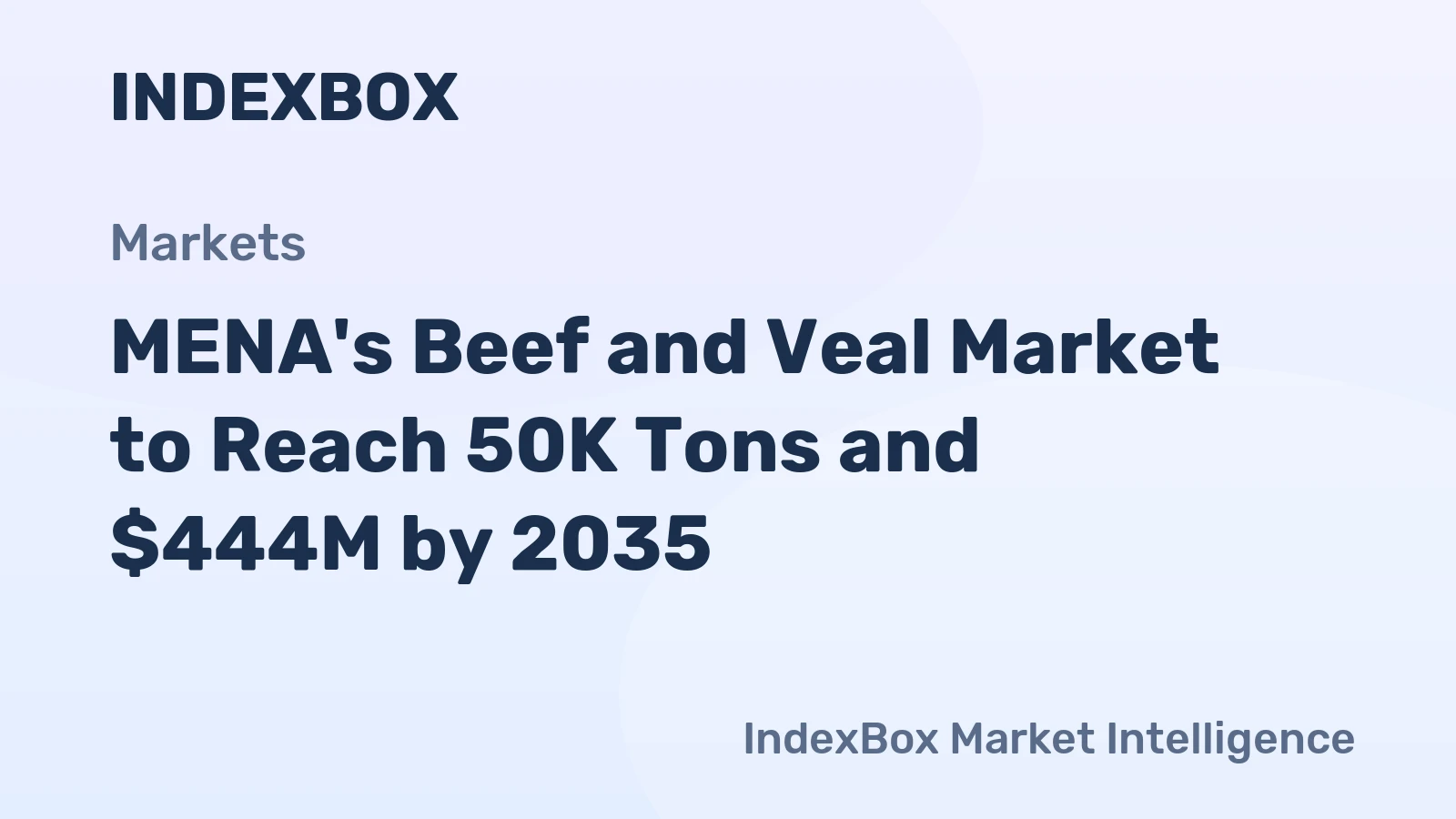 MENA's Beef and Veal Market to Reach 50K Tons and $444M by 2035