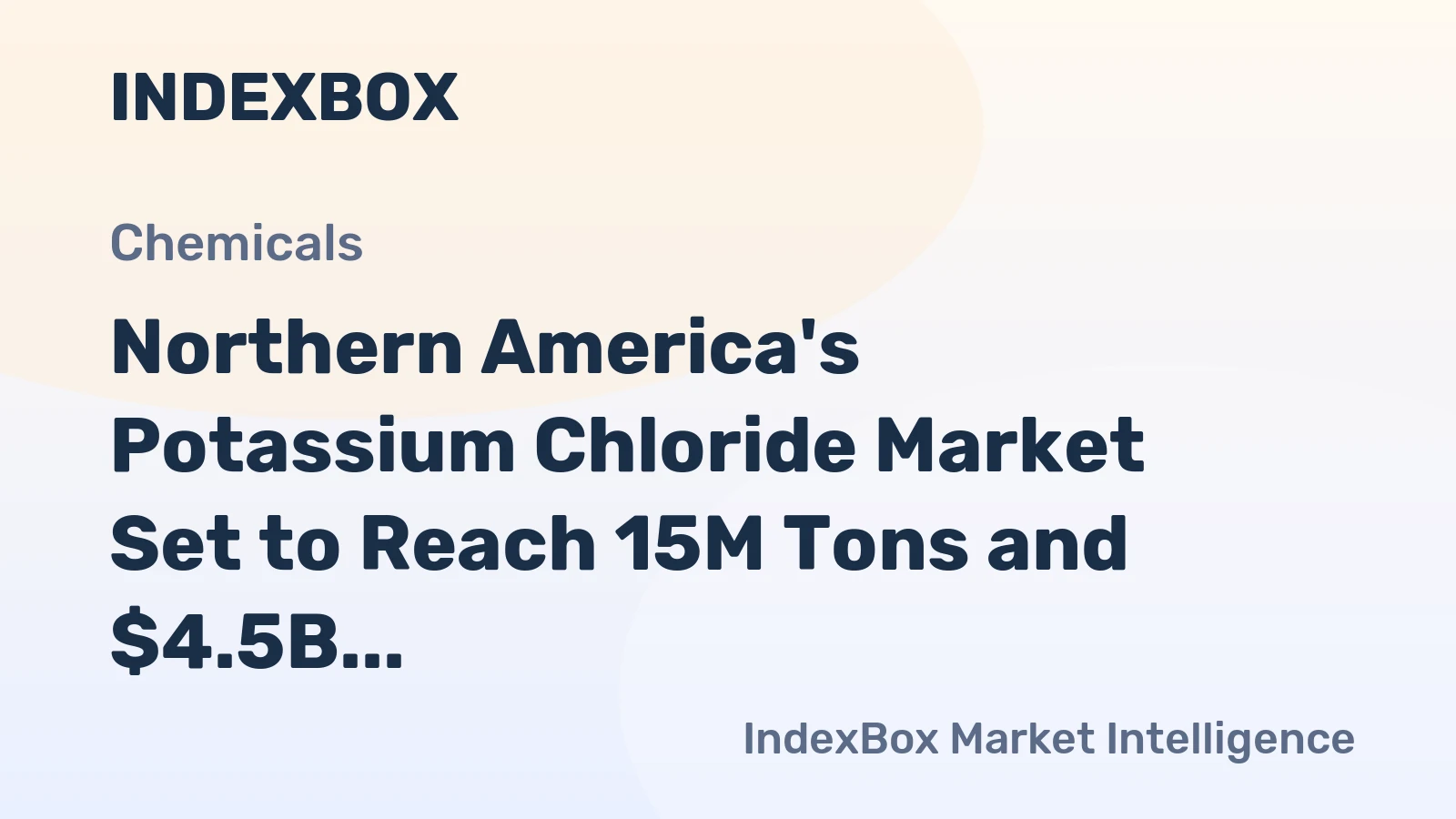 Northern America's Potassium Chloride Market Set to Reach 15M Tons and $4.5B by 2035