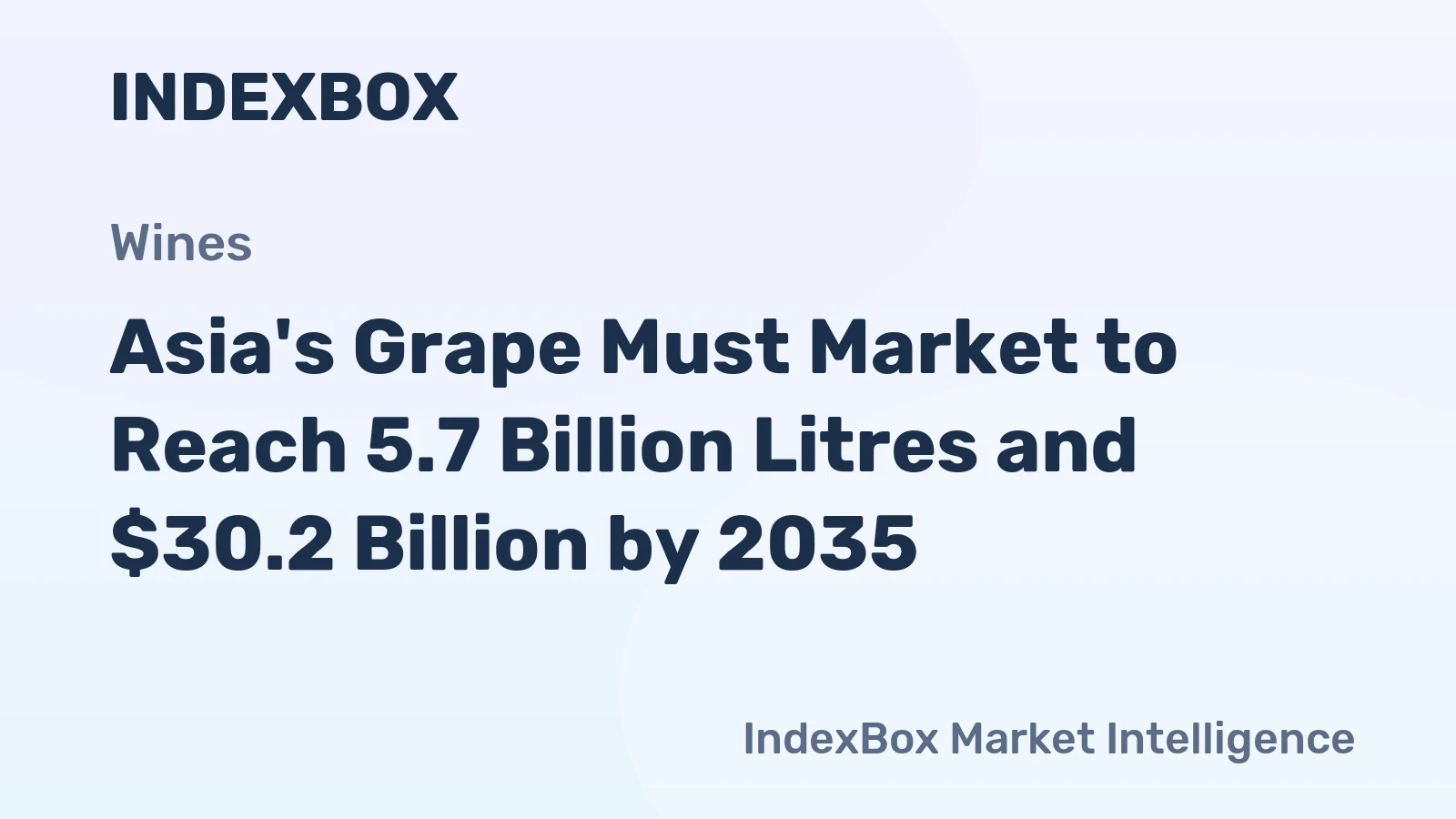 Asia's Grape Must Market to Reach 5.7 Billion Litres and $30.2 Billion by 2035