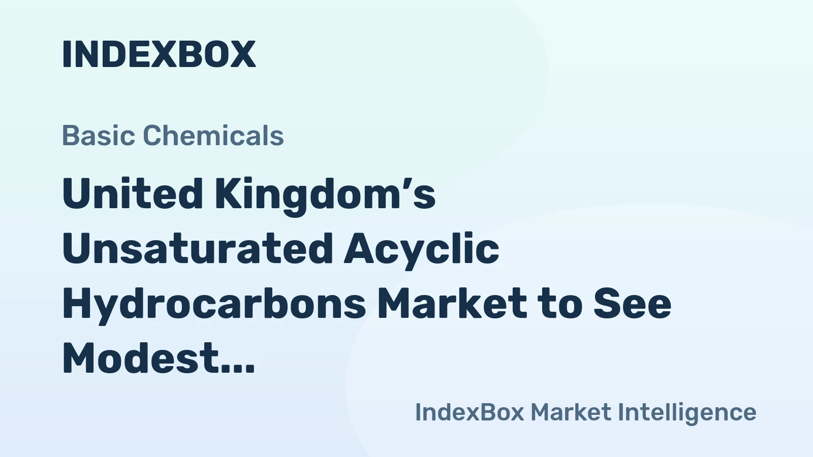 United Kingdom’s Unsaturated Acyclic Hydrocarbons Market to See Modest Growth with a +0.8% CAGR