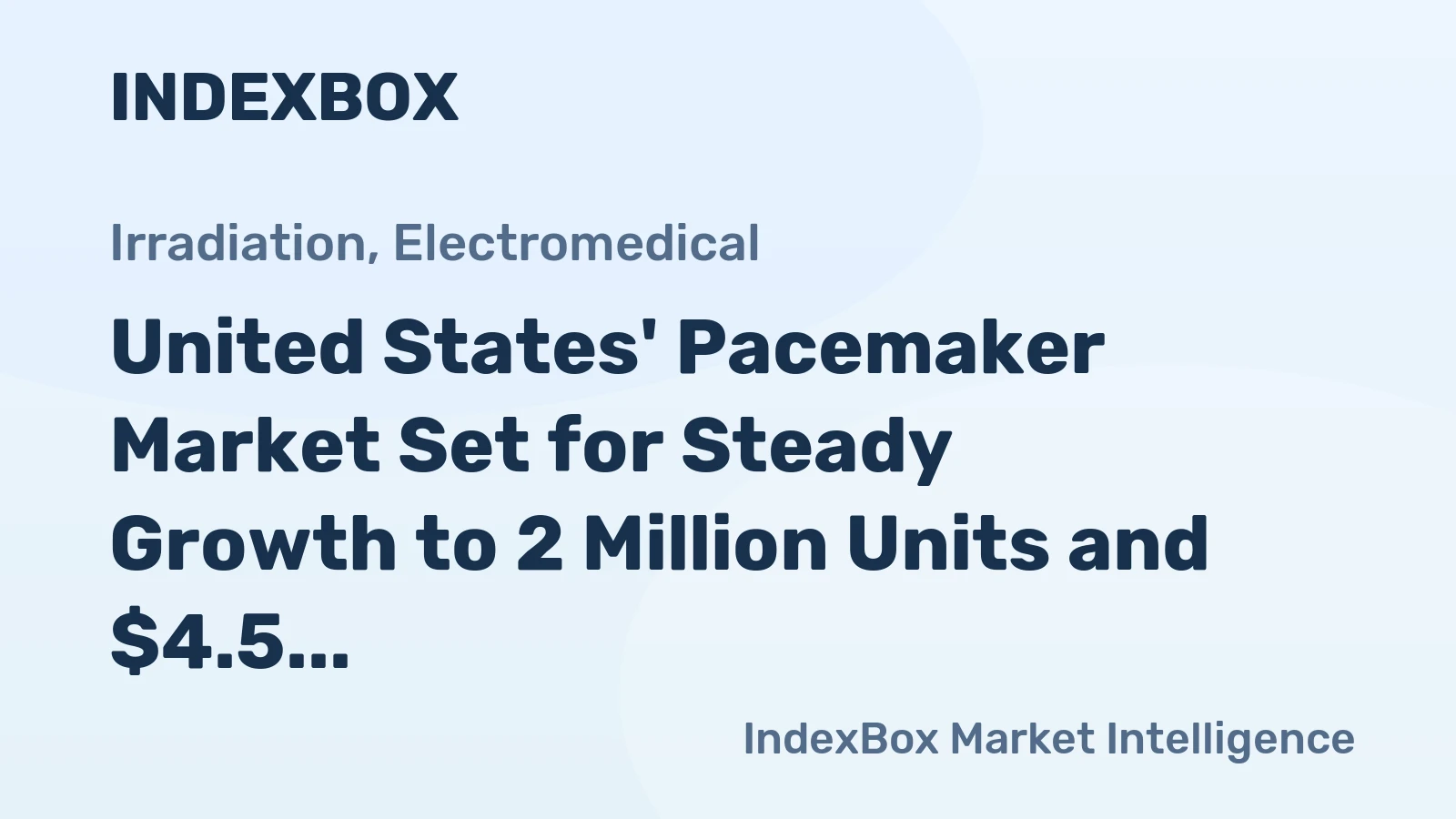 United States' Pacemaker Market Set for Steady Growth to 2 Million Units and $4.5 Billion