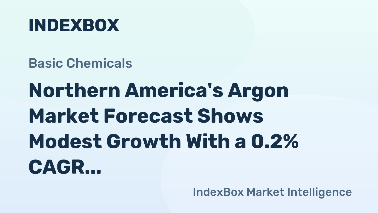 Northern America's Argon Market Forecast Shows Modest Growth With a 0.2% CAGR in Value