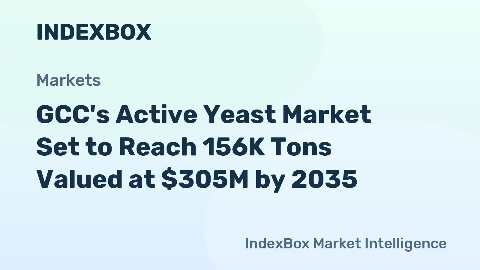 GCC's Active Yeast Market Set to Reach 156K Tons Valued at $305M by 2035