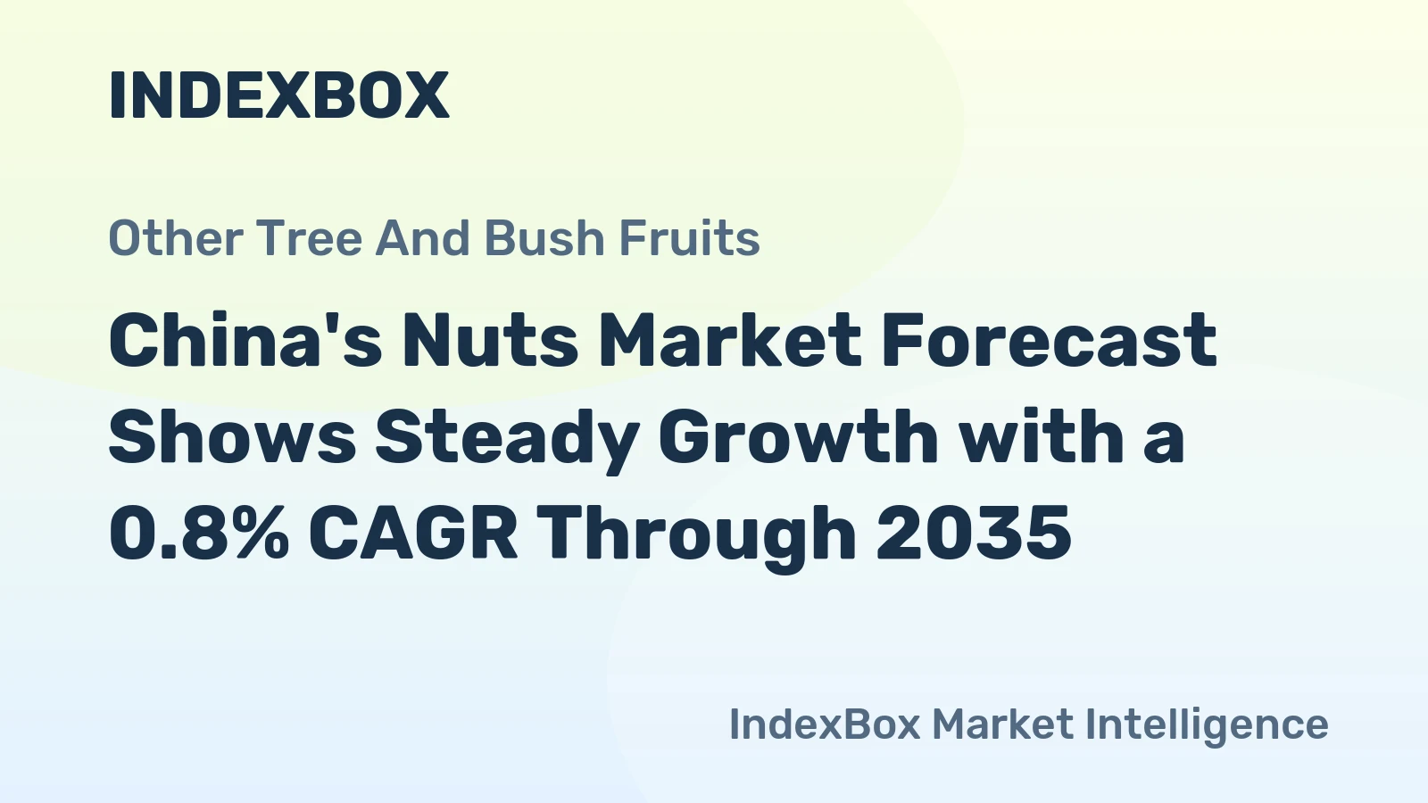 China's Nuts Market Forecast Shows Steady Growth with a 0.8% CAGR Through 2035